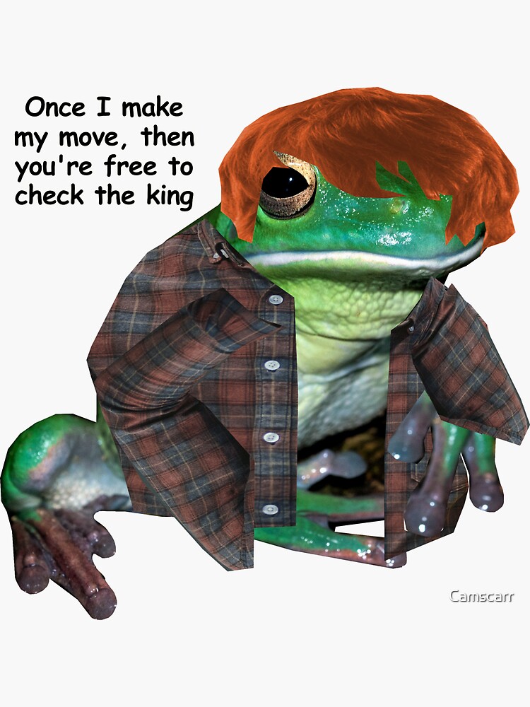 "Ron Chess Meme Sticker " Sticker for Sale by Camscarr | Redbubble