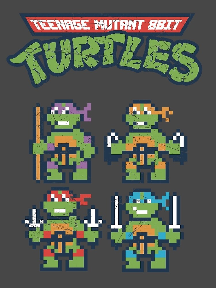 "Teenage Mutant 8bit Turtles" Poster by ToastMonsters | Redbubble