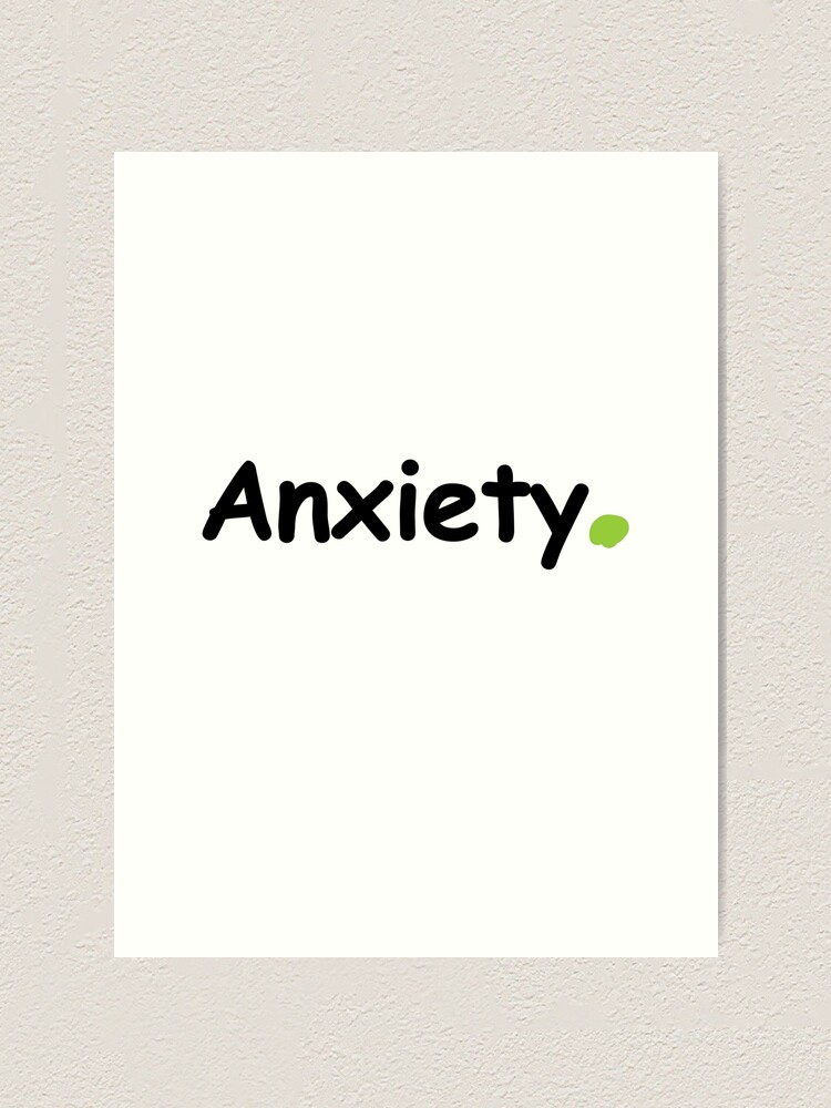 "Anxiety (Deloitte Comic sans MS logo parody)" Art Print by Extravertee ...