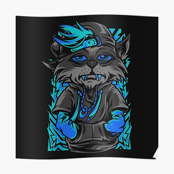 "REBEL Cat" Poster for Sale by artorno | Redbubble