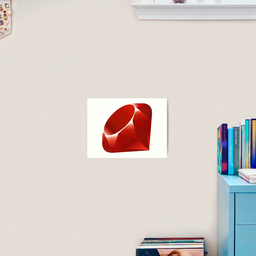 "Ruby - Programmiersprache Logo" Kunstdruck von UnitShifter | Redbubble