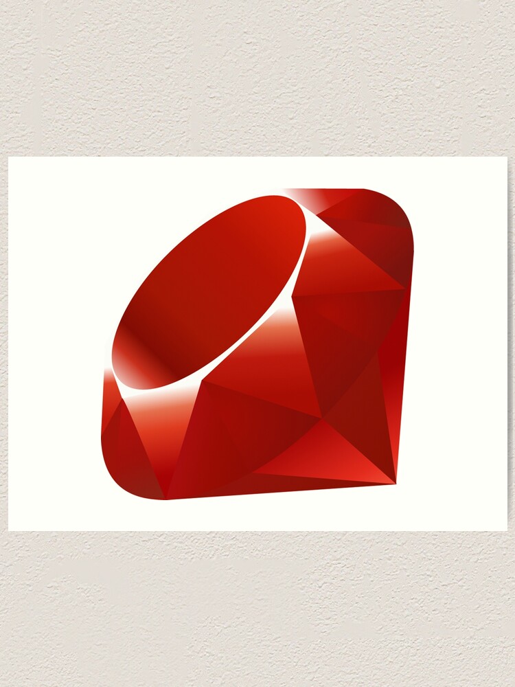 "Ruby - Programmiersprache Logo" Kunstdruck von UnitShifter | Redbubble