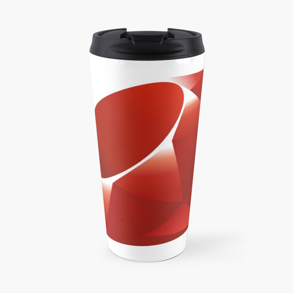 "Ruby - Programming Language Logo" Travel Coffee Mug for Sale by ...