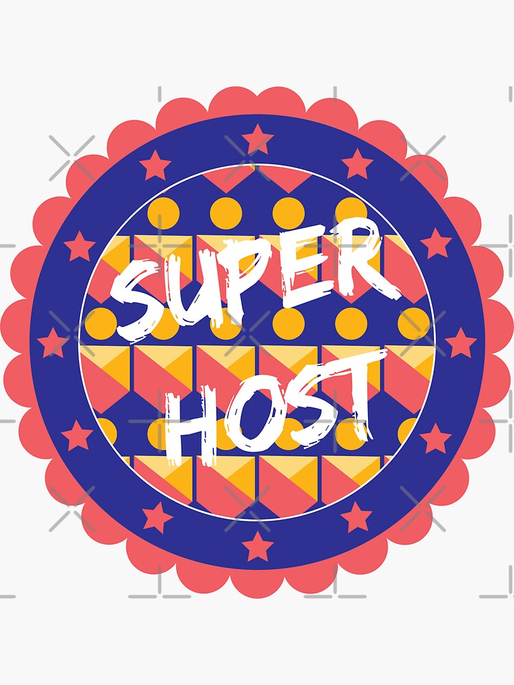 "Airbnb Superhost, airbnb travel, proud host," Sticker for Sale by ...