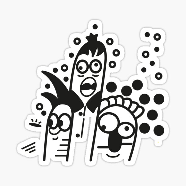 "Drunk Black and White" Sticker for Sale by Markine | Redbubble