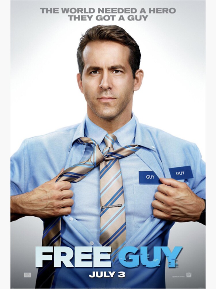 "Free Guy (2021)" Sticker for Sale by HendraxKane | Redbubble