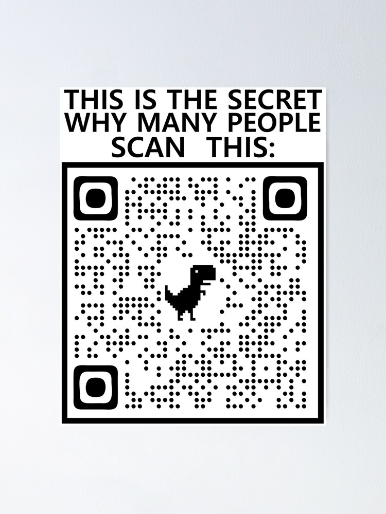 "Rickrolling QR Code (Prank)" Poster by DaltonSays | Redbubble