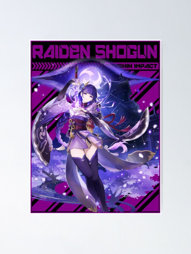 "GENSHIN IMPACT RAIDEN SHOGUN WISH" Poster by VotreVPX | Redbubble