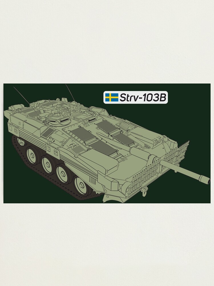 "Strv-103B Swedish Main Battle Tank" Photographic Print by FAawRay ...