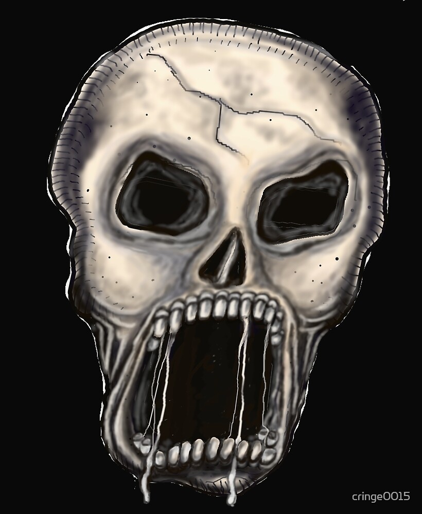 "Scary Skull " by cringe0015 | Redbubble