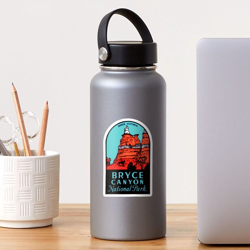 "Bryce Canyon National Park Utah Vintage Travel Decal" Sticker for Sale ...