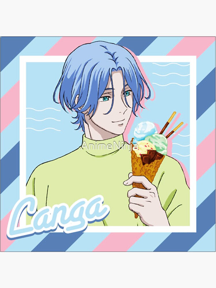 "langa" Sticker for Sale by AnimeNinja | Redbubble