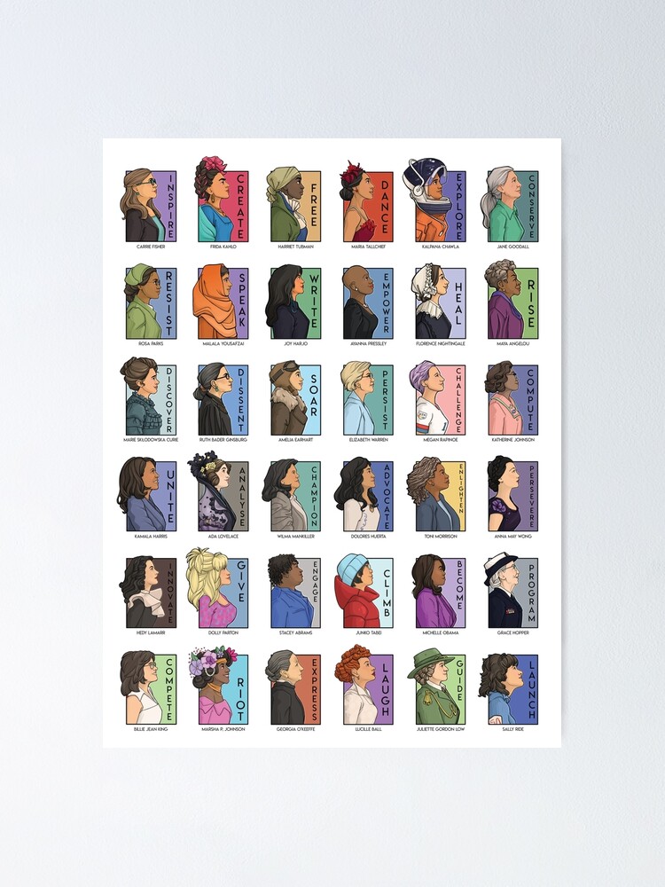 "She Series Real Women - Versions 1-4" Poster for Sale by Karen Hallion ...