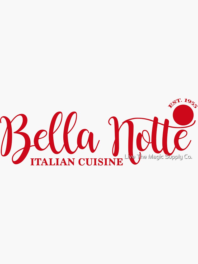 "Bella Notte" Sticker for Sale by Live The Magic Supply Co. | Redbubble