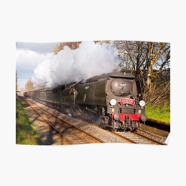 "Battle of Britain class locomotive Tangmere" Poster by johnmorris ...