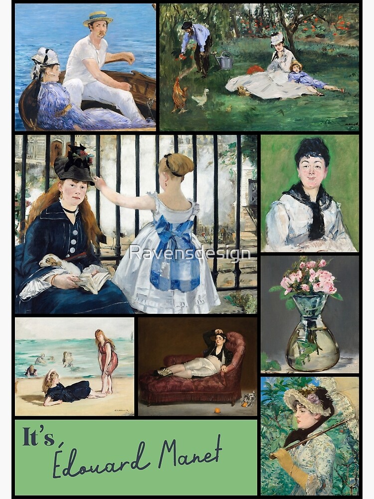 "It’s Edouard Manet Collection - Art" Poster by Ravensdesign | Redbubble