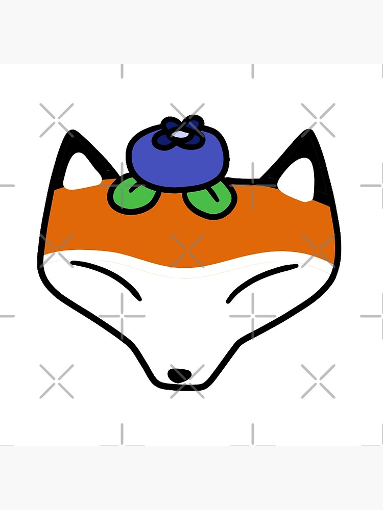 "Blueberry Fox Face" Poster for Sale by SaradaBoru | Redbubble