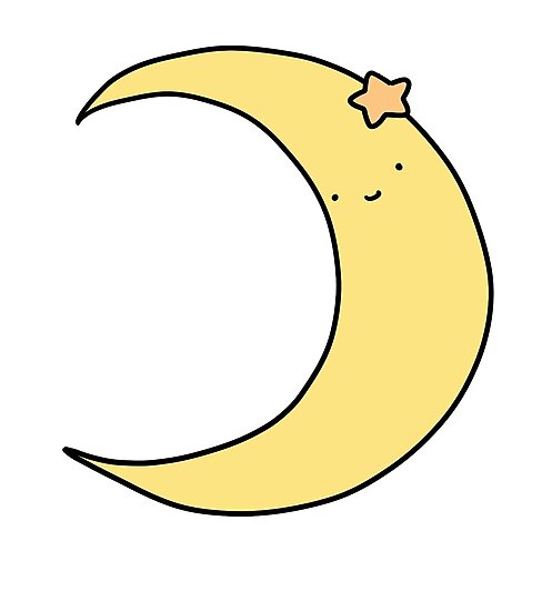 "Cute Crescent Moon" Photographic Print by SaradaBoru | Redbubble