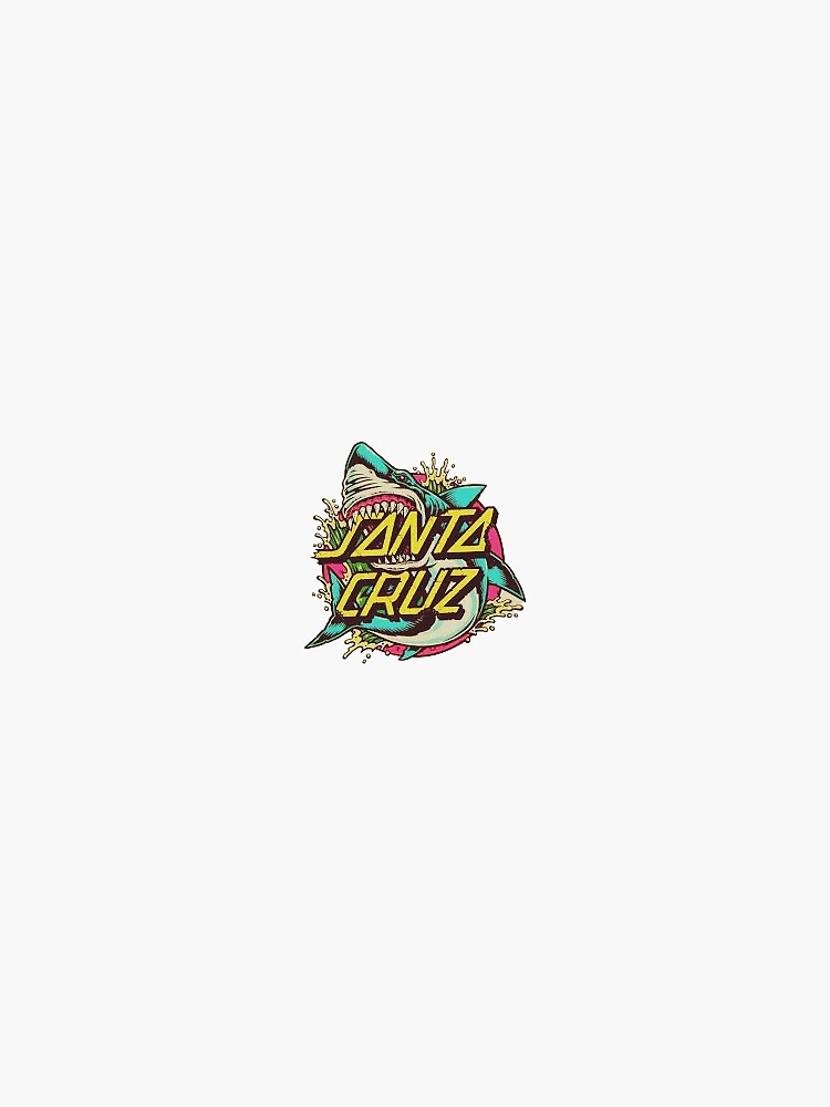 "Shark Santa Cruz" Sticker for Sale by J0K3S | Redbubble