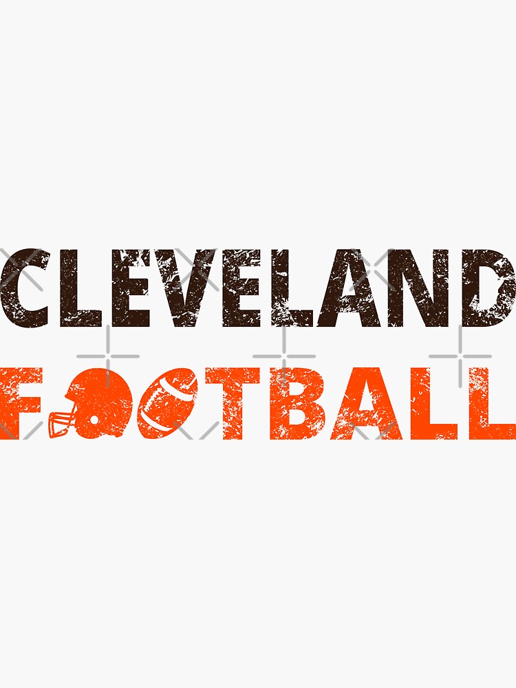 "Cleveland Football Team III" Sticker for Sale by lemon-pepper | Redbubble