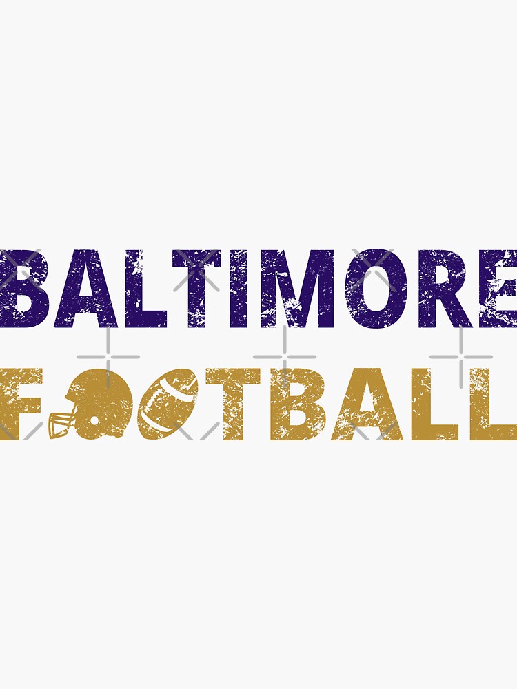"Baltimore Football Team III" Sticker for Sale by lemon-pepper | Redbubble