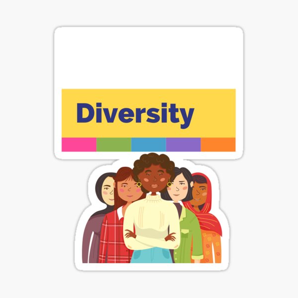 "Unity in diversity" Sticker for Sale by Kuksyarts | Redbubble