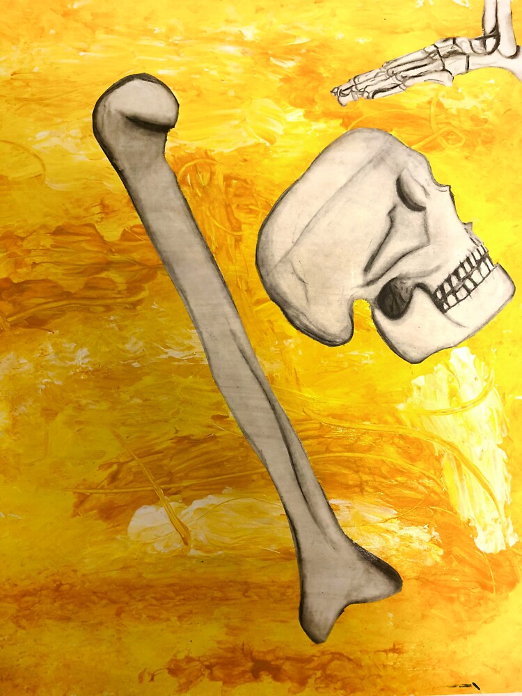 "disassembled skeleton" Sticker by kacartwright | Redbubble