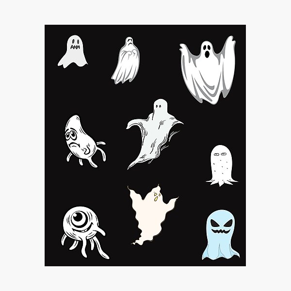 Lámina fotográfica «Humorous Halloween Spooky Spectre - Paquete de ...