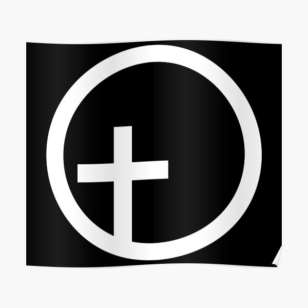 "Unitarian Off Center Cross" Poster for Sale by signsandsymbols | Redbubble