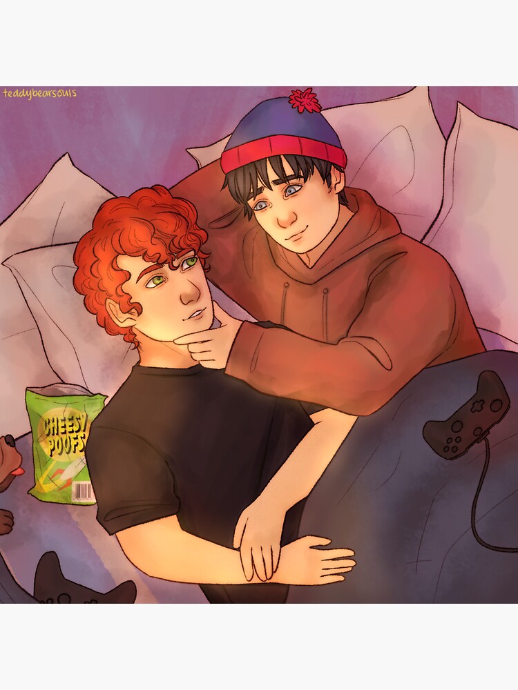 "Kyle & Stan - Super Best Friends" Sticker for Sale by teddybearsart ...