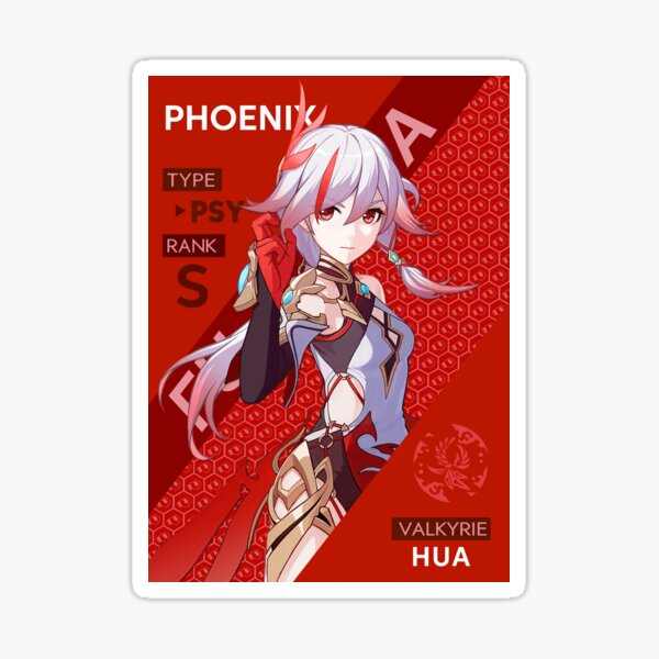 "Fu Hua Phoenix Honkai Impact" Sticker for Sale by Saikishop | Redbubble