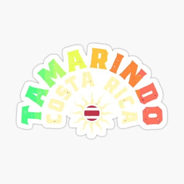 "Tamarindo Costa Rica Vintage Beach Eco Travel Costa Rican" Sticker for ...