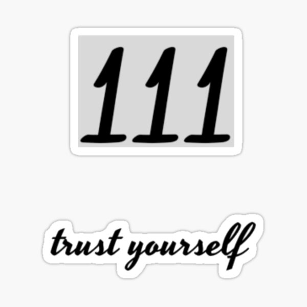 "Angel Numbers 111" Sticker for Sale by Beyondpluton | Redbubble