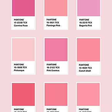 "Pantone Pink Palette" Photographic Print for Sale by gecarpenter ...