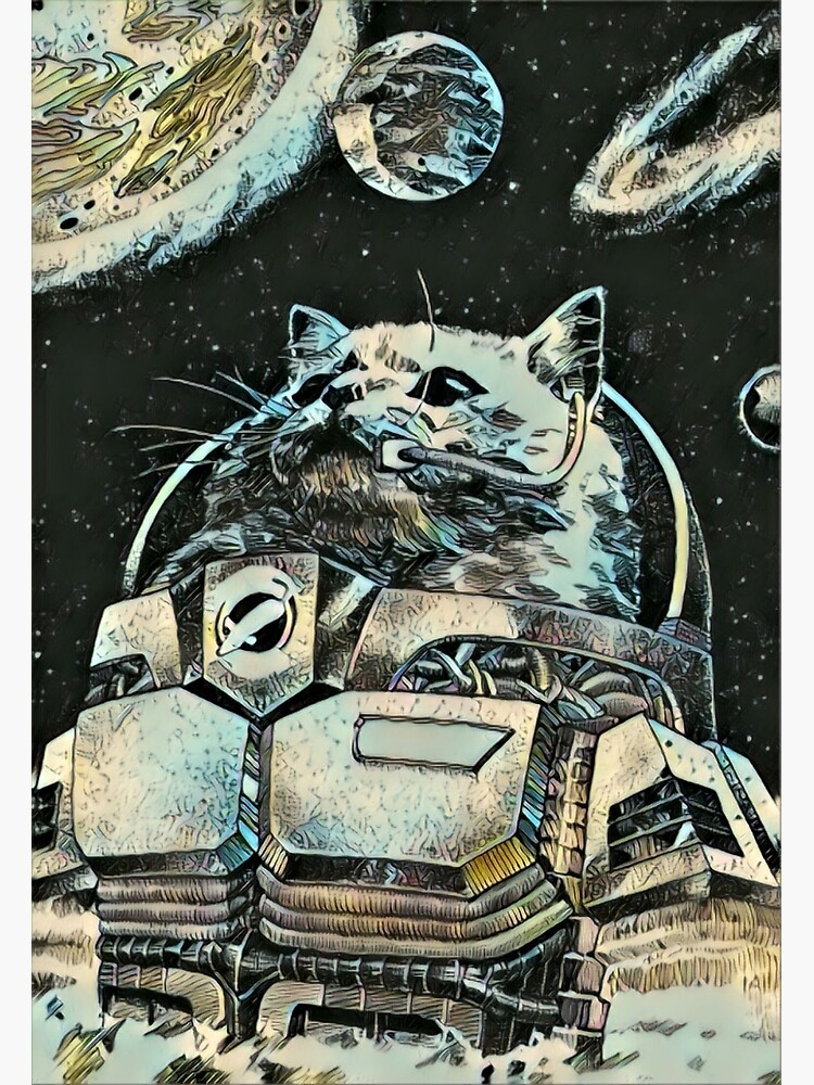 "Astrocat" Poster by AlienUniverseBR | Redbubble