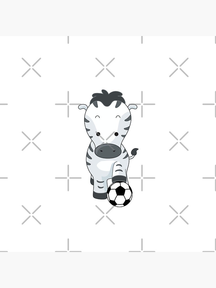"Cute Zebra Holding Soccer Ball " Poster for Sale by ijdesigns | Redbubble