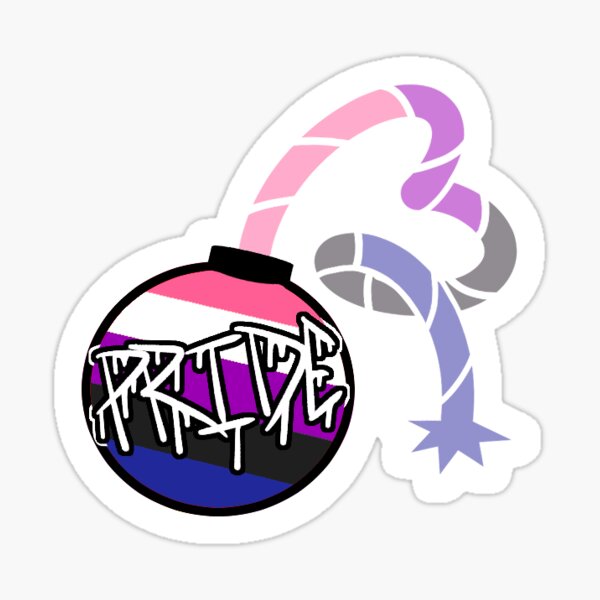 "Genderfluid Pride Bomb" Sticker for Sale by CamoTheRogue | Redbubble