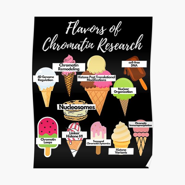 "Flavors of Chromatin Research" Poster by Chromatin | Redbubble