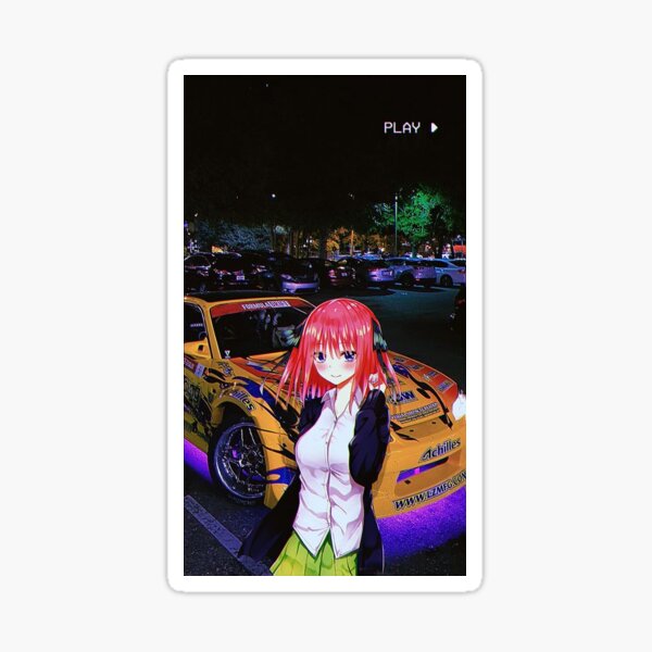 "JDM CAR ANIME" Sticker for Sale by Ryanmmp | Redbubble