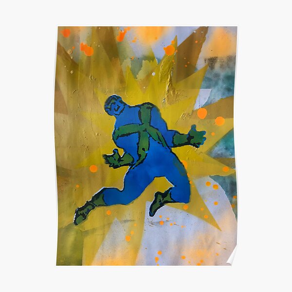 Póster «¡Ataque de rayo tractor! Pared de graffiti | Arte pop ...