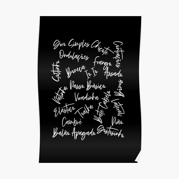 "Zouk, Lambada Dance Movements" Poster by FindingBalance | Redbubble