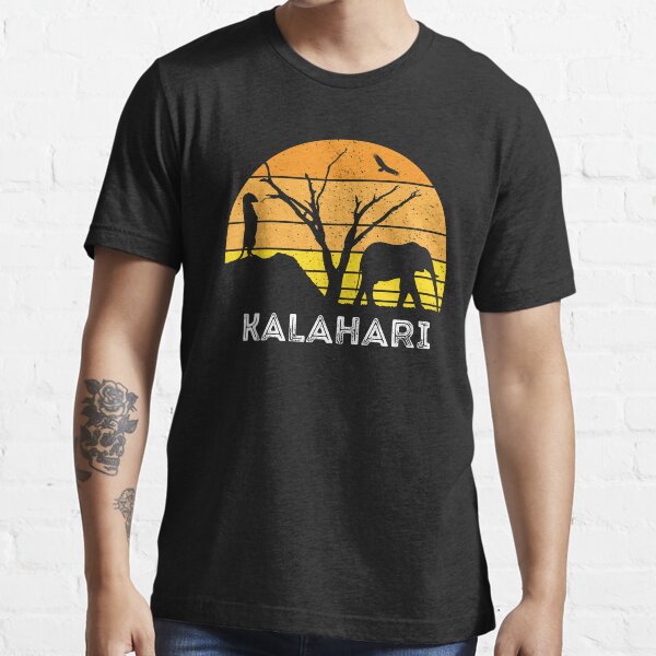 "Kalahari Desert Elephant Meerkat Sunset Safari Africa" T-shirt for ...
