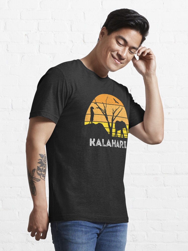 "Kalahari Desert Elephant Meerkat Sunset Safari Africa" T-shirt for ...