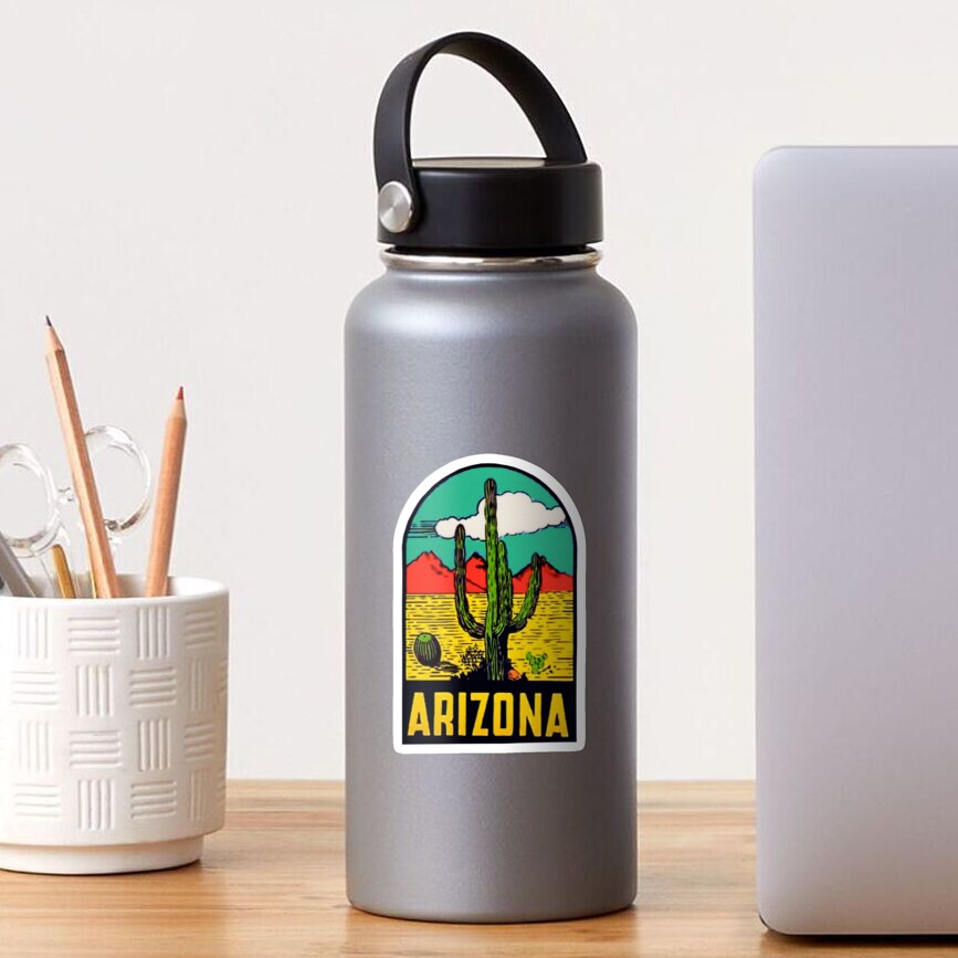"Arizona AZ State Vintage Travel Decal" Sticker for Sale by hilda74 ...