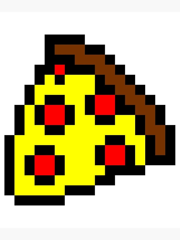"8 bit Pixel Pizza Art" Poster for Sale by FindDesign | Redbubble