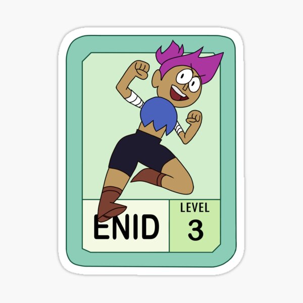 "Enid Mettle Pow Card" Sticker for Sale by VancetheSnekDad | Redbubble