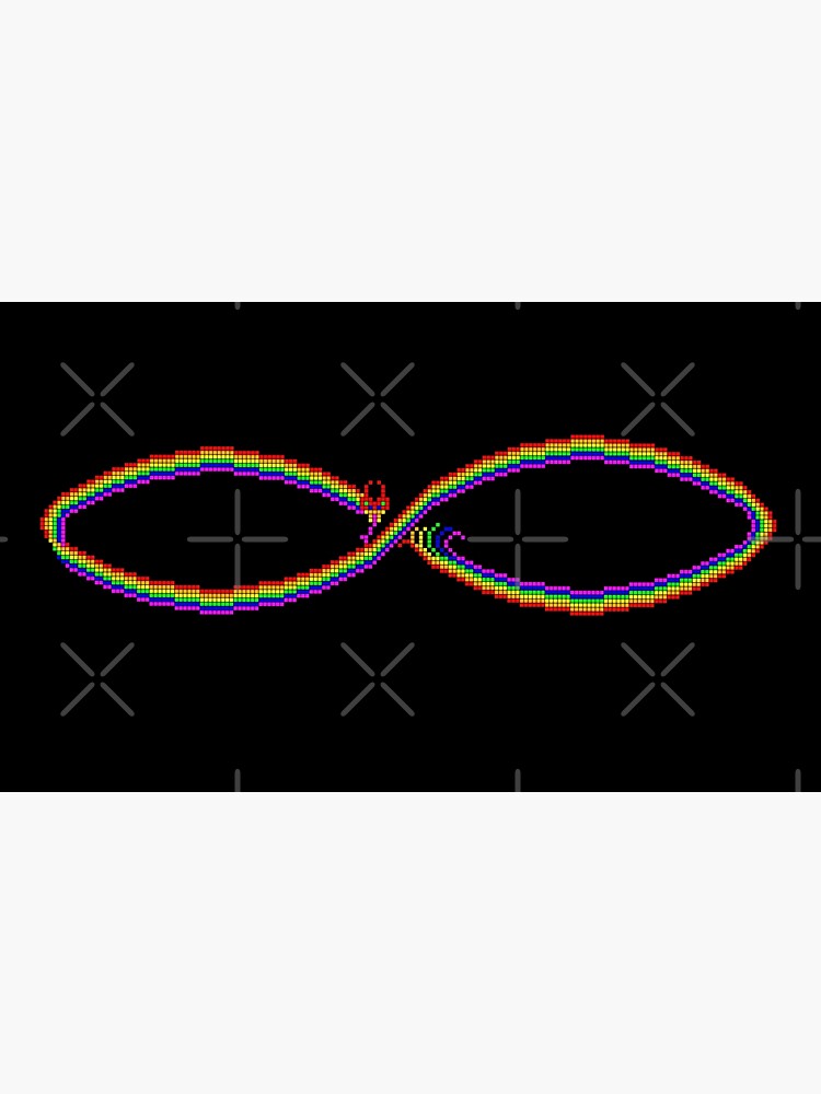 "Rainbow Infinity Pixel Dragon" Poster for Sale by FalcoSkyWolf | Redbubble