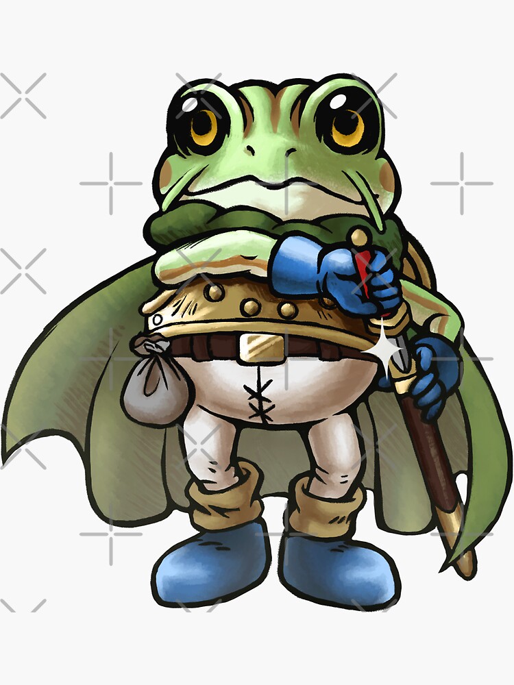 "Chrono Trigger - Frog" Sticker for Sale by StudioMarimo | Redbubble