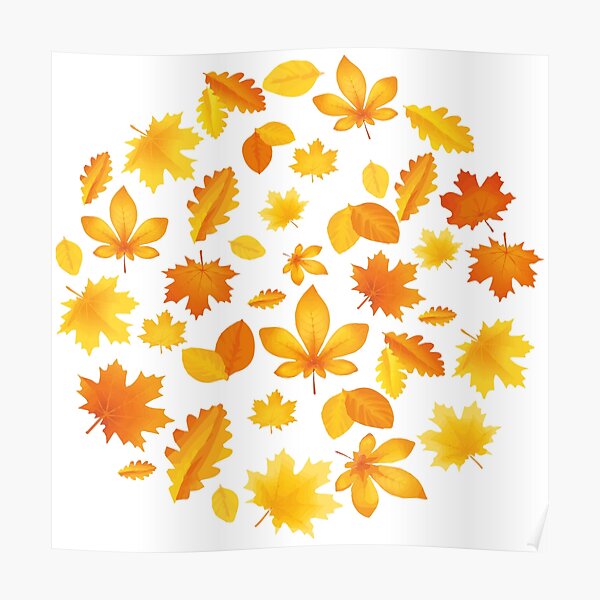"autumn tree leaves - the last fall" Poster by badrtaba | Redbubble