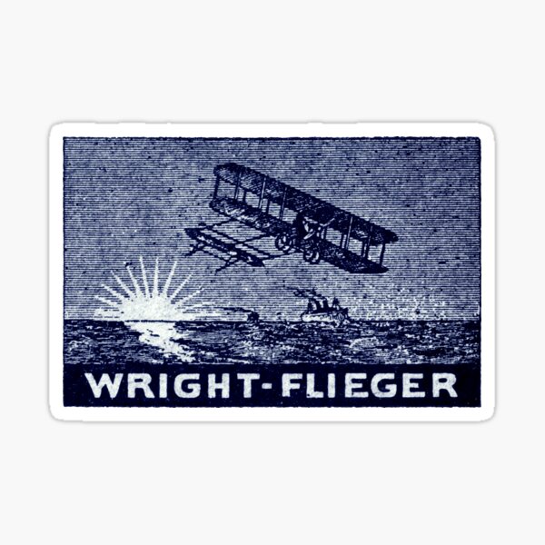 "1909 Wright Brothers Aircraft" Sticker for Sale by historicimage ...